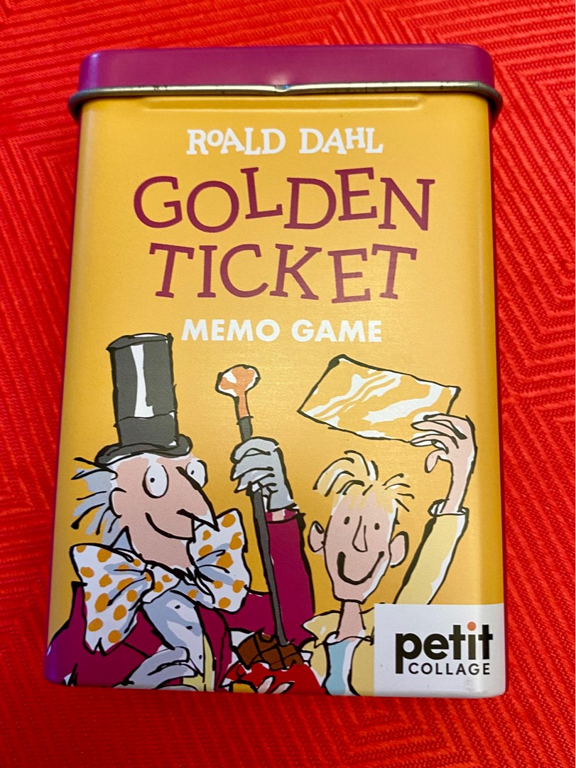 Roald Dahl Golden Ticket Memo Game, Hobbies & Toys, Toys & Games on ...