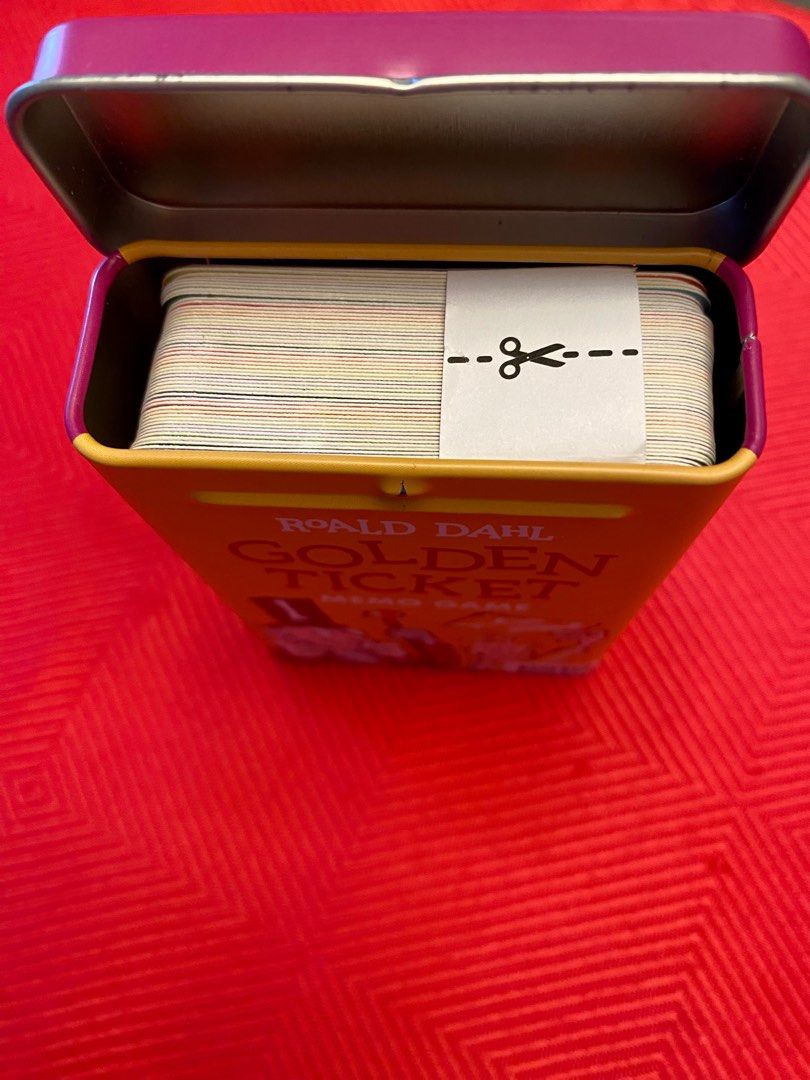 Roald Dahl Golden Ticket Memo Game, Hobbies & Toys, Toys & Games on ...