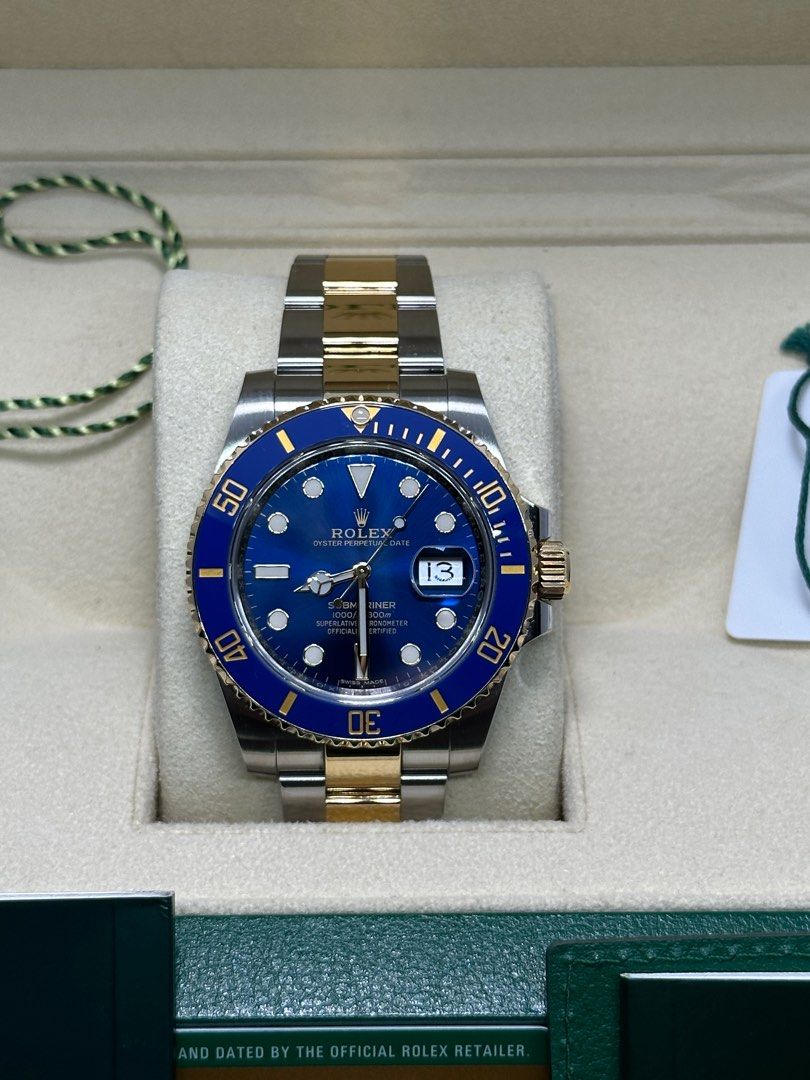 Rolex Submariner Bluesy 40mm 2019 116613LB, Luxury, Watches on Carousell