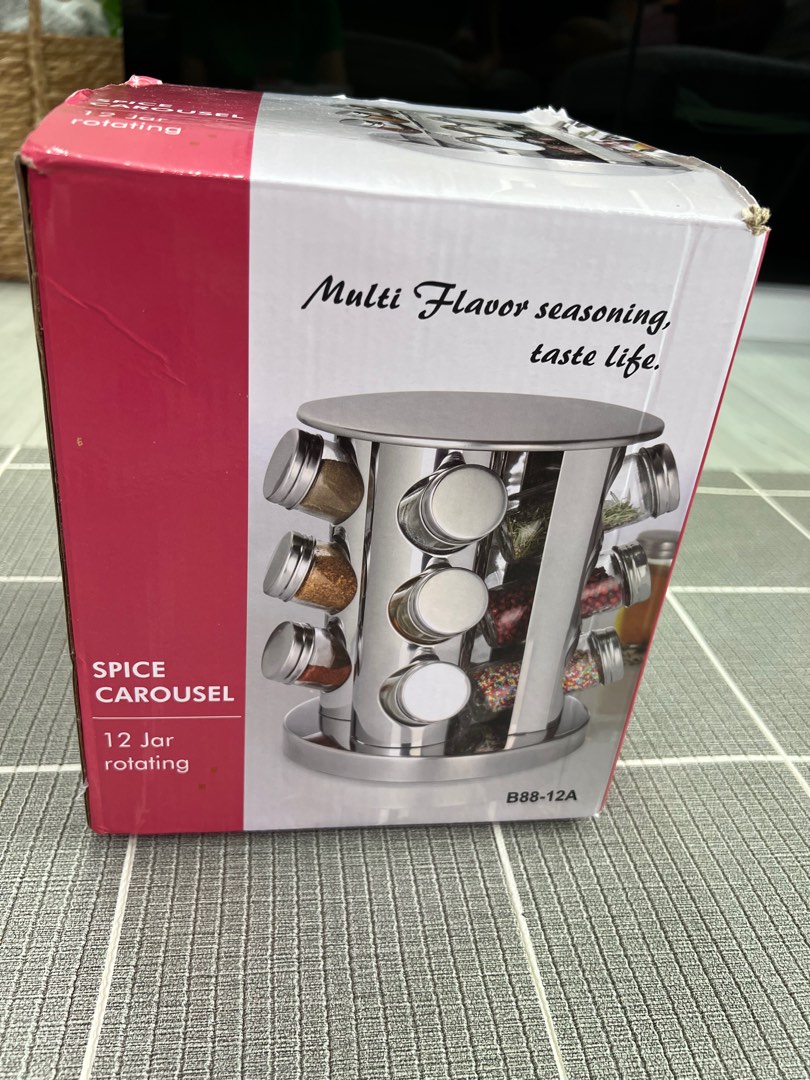 Rotating Spice Rack, Furniture & Home Living, Kitchenware & Tableware ...