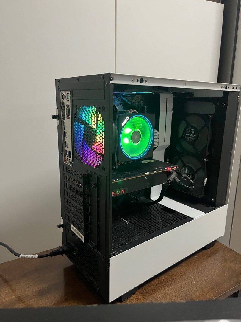 RYZEN 7 NZXT RGB GAMING PC DESKTOP BUDGET CHEAP CPU 2700X 1TB SSD VEGA ...