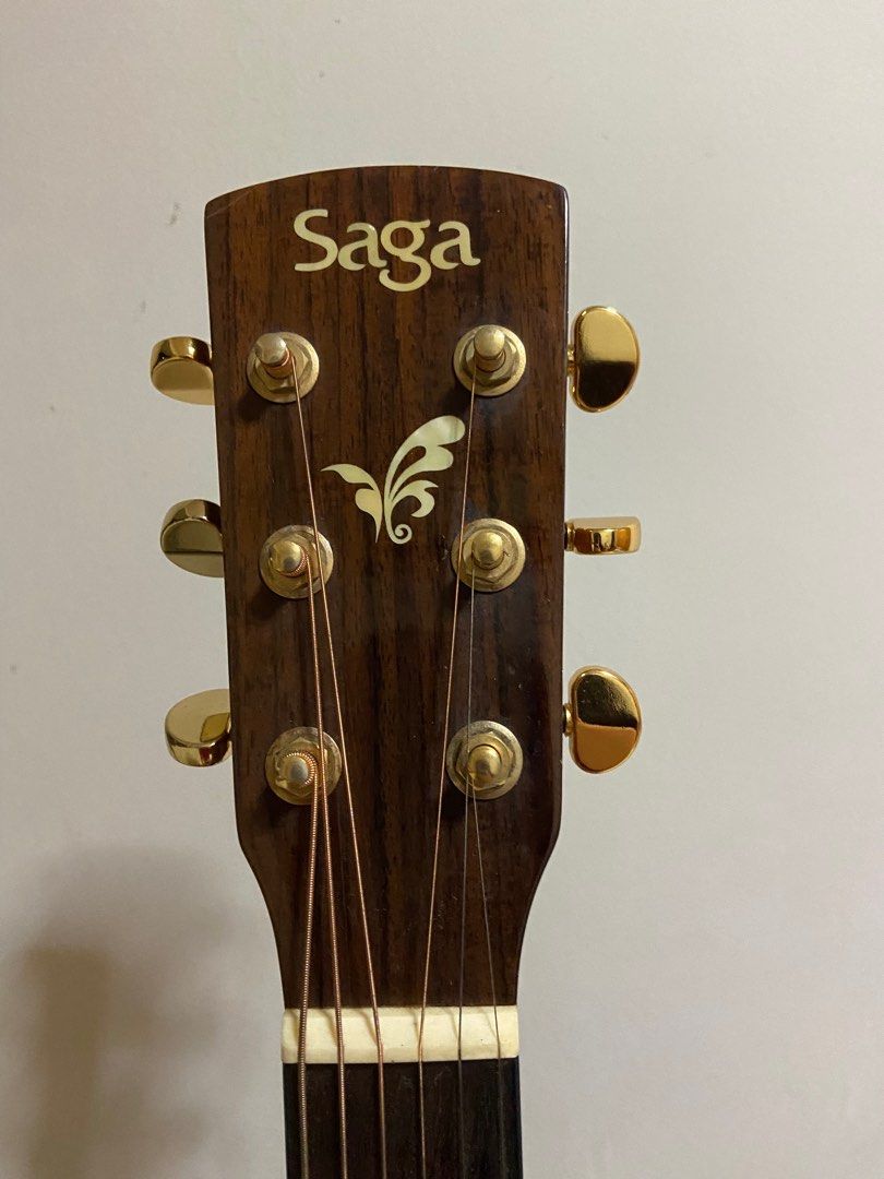 SAGA DS-20 Acoustic Guitar, Hobbies & Toys, Music & Media, Musical ...