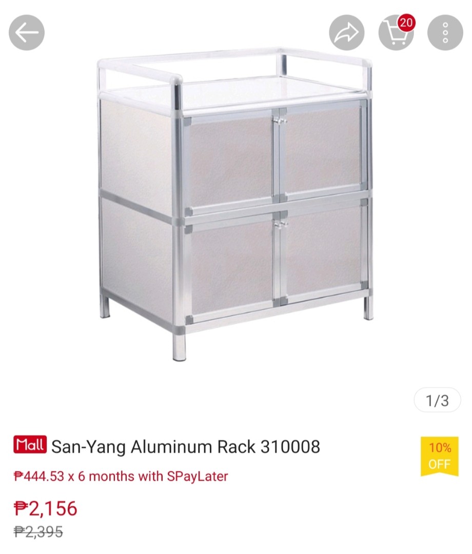 San yang cabinet rack, Furniture & Home Living, Furniture, Shelves ...