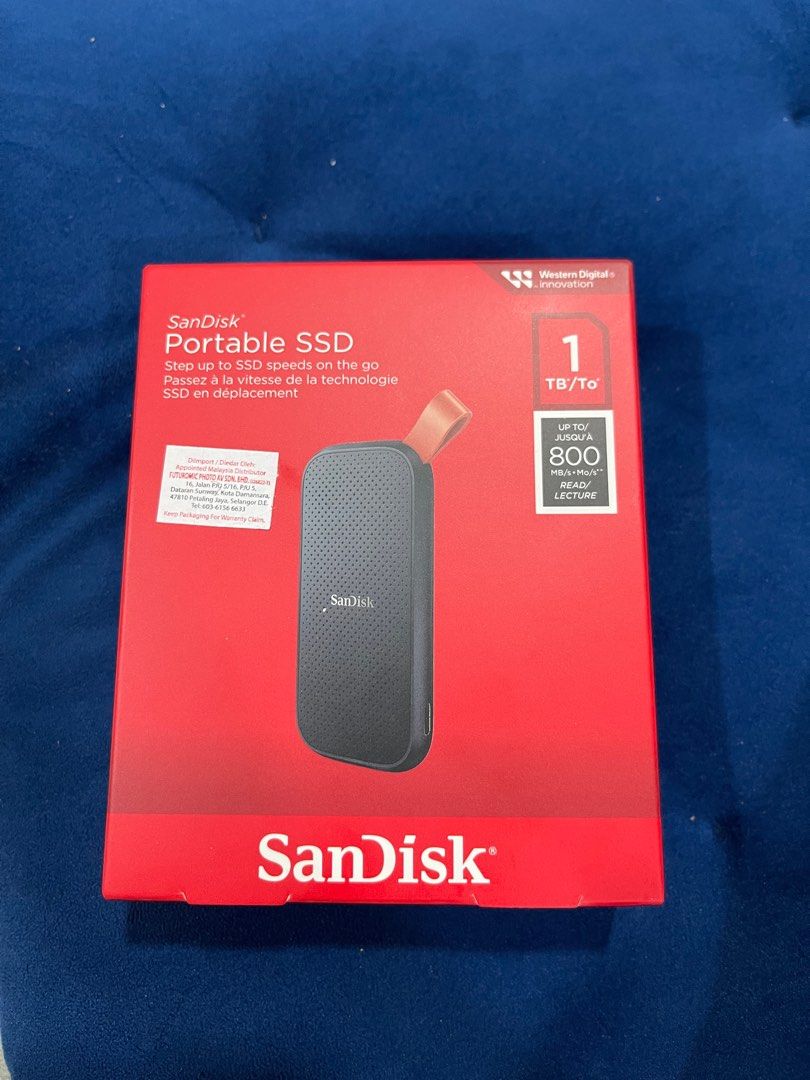 (800mb/s) SanDisk Portable SSD 1 TB, Computers & Tech, Parts & Accessories, Hard Disks ...
