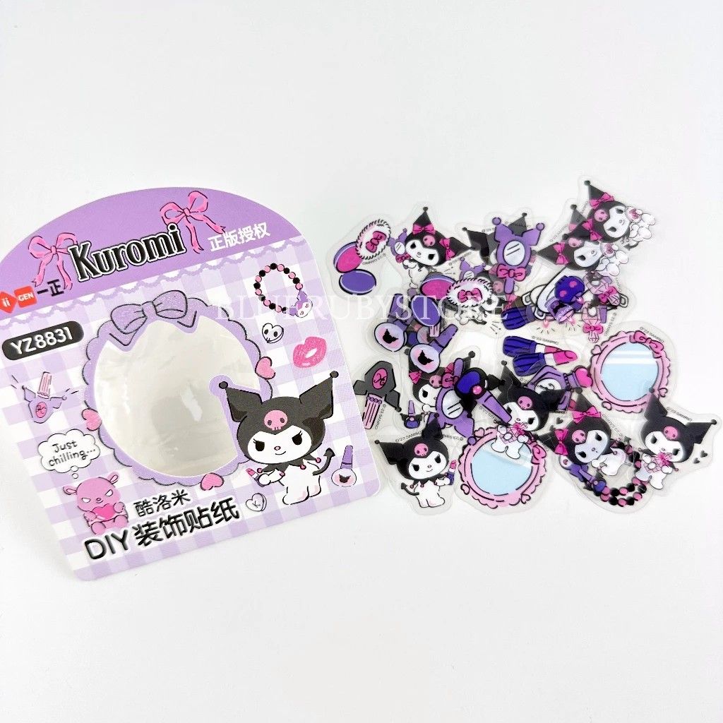 Sanrio Kuromi pet stickers (black 🖤/ purple 💜), Hobbies & Toys ...