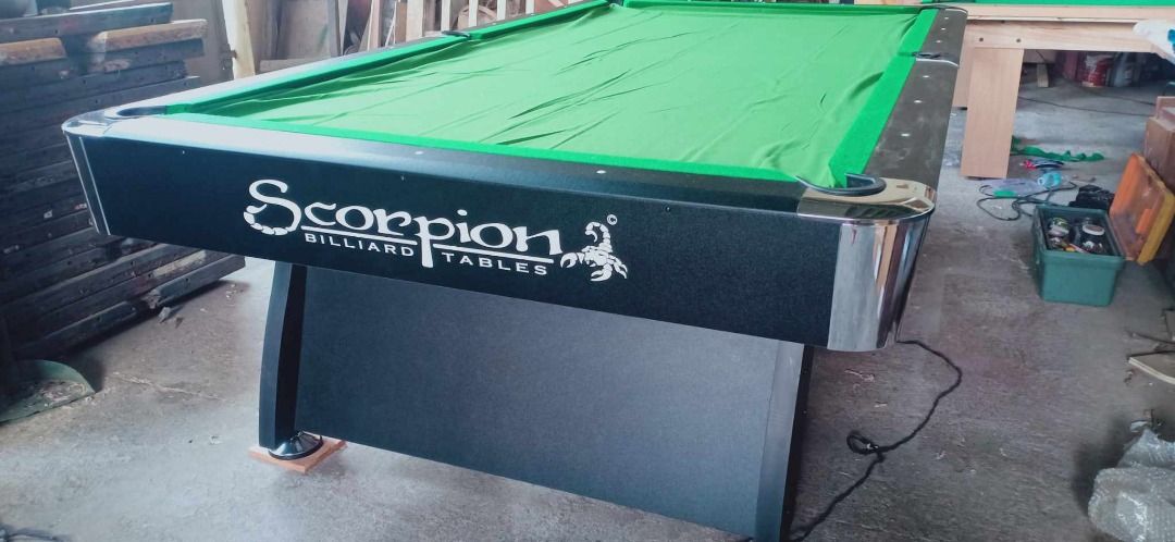 SCORPION 5X9 FT. STANDARD BILLIARD TABLE, Sports Equipment, Sports ...