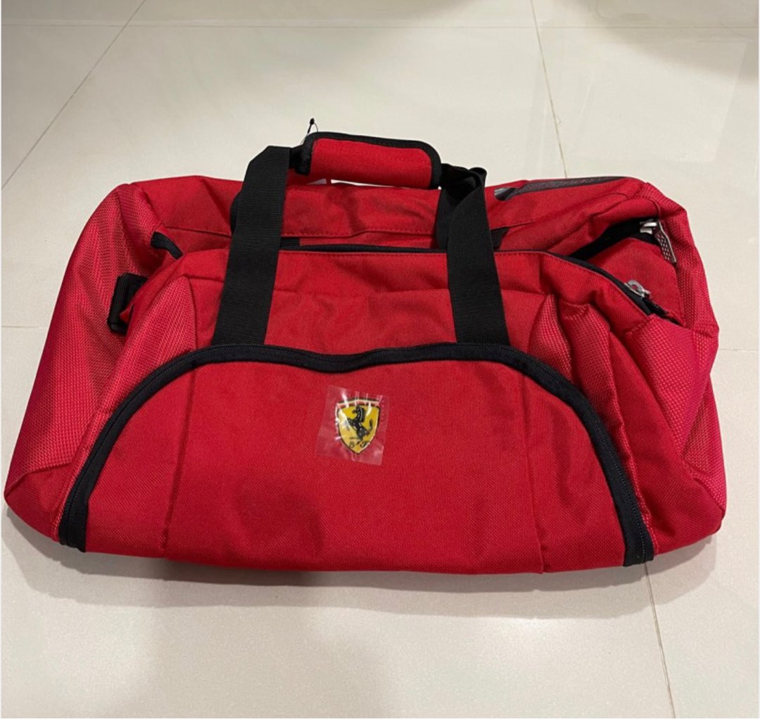 Authentic Scuderia Ferrari Duffel Bag, Women's Fashion, Bags & Wallets ...