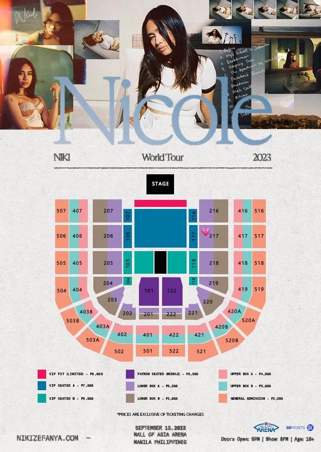 selling niki concert ticket lower box a, Tickets & Vouchers, Event ...
