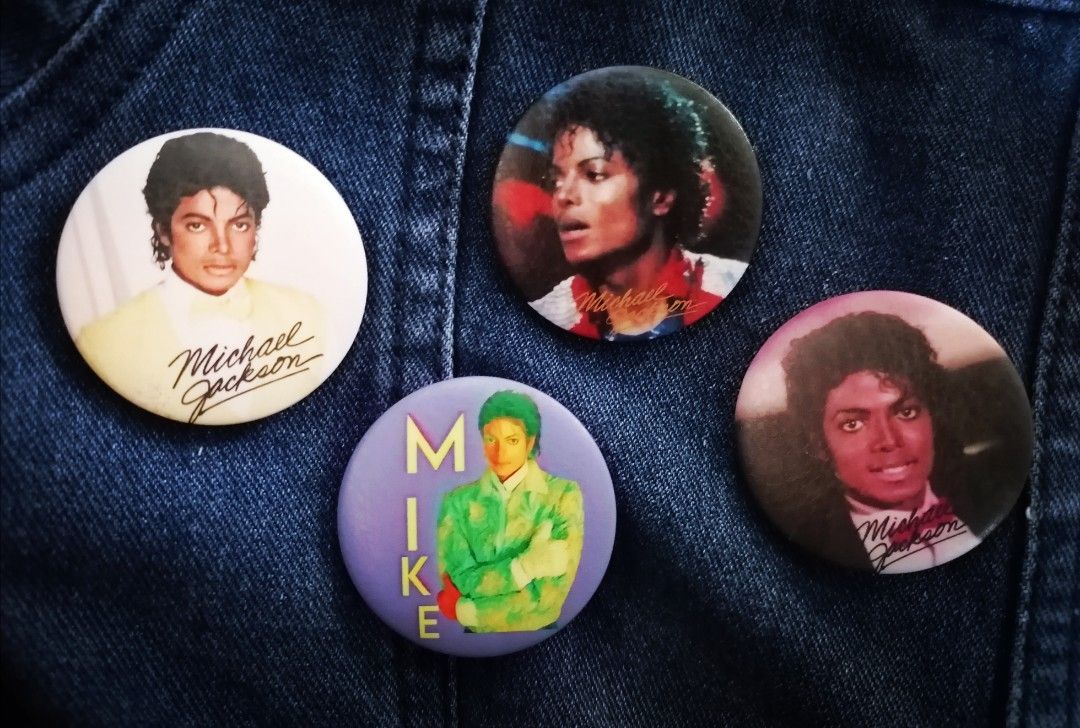 Set: Michael Jackson Button Pins Michael Jackson Button Pin, Hobbies ...