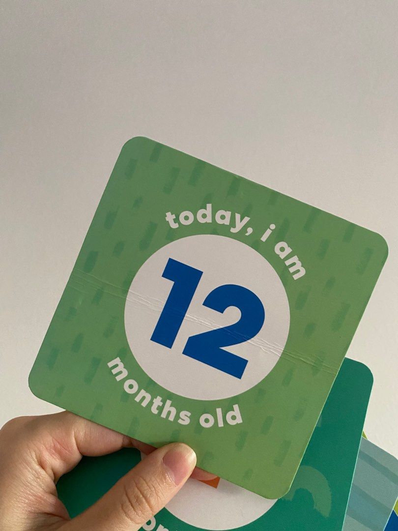 Set of 12 Baby Milestone Cards, Babies & Kids, Baby Nursery & Kids ...