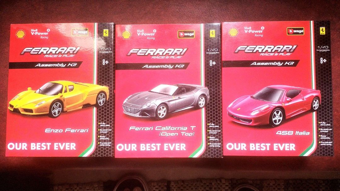 Shell x Ferrari Race & Play Assembly kit - complete set, Hobbies & Toys ...