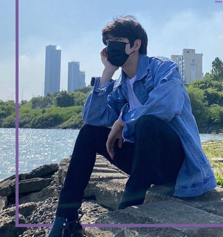 SHETHIS COMMA PEACE OUT DENIM JACKET - WORN BY HEESUNG, JAY and JAKE ...
