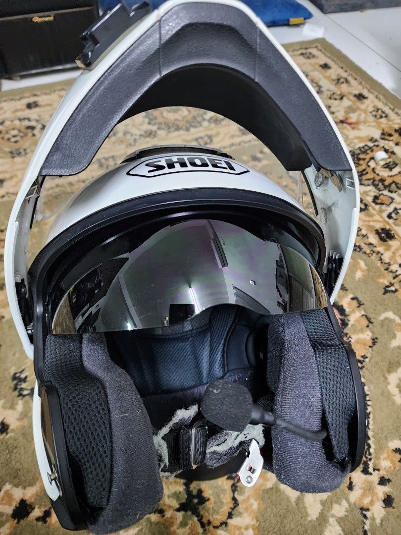 Shoei neotec with sena 10, Motorcycles, Motorcycle Apparel on Carousell