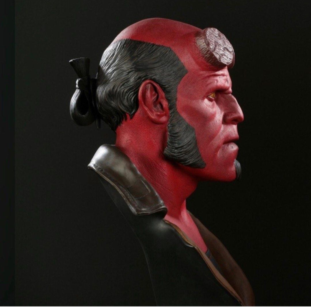 Life size bust Sideshow hellboy and Angel of death life size bust, Hobbies & Toys, Toys & Games ...