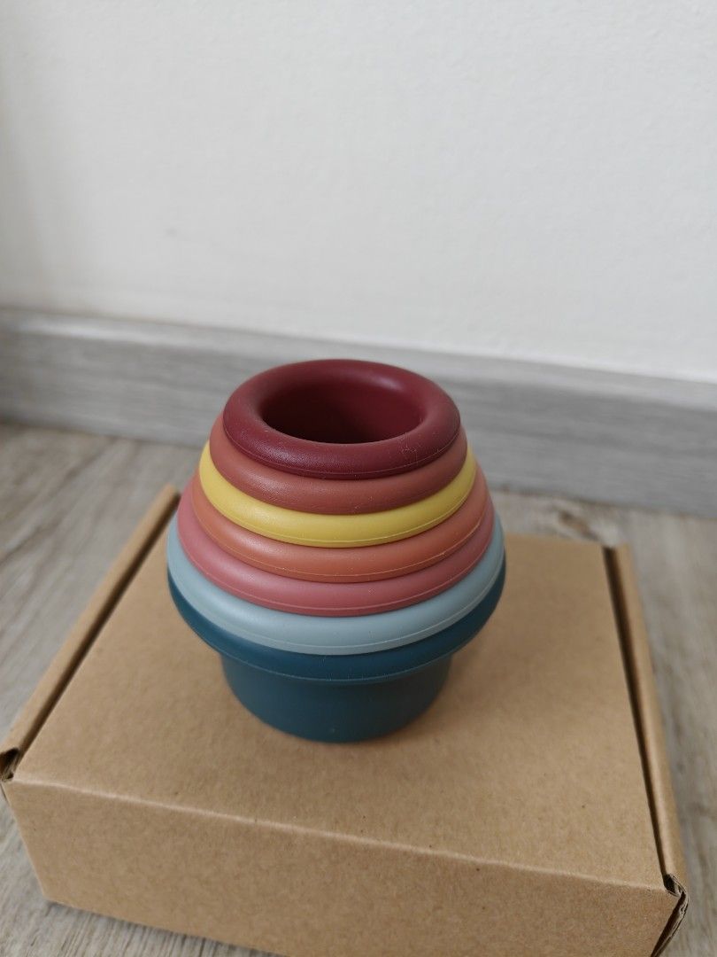 Silicone Stacking Shapes, Babies & Kids, Infant Playtime on Carousell