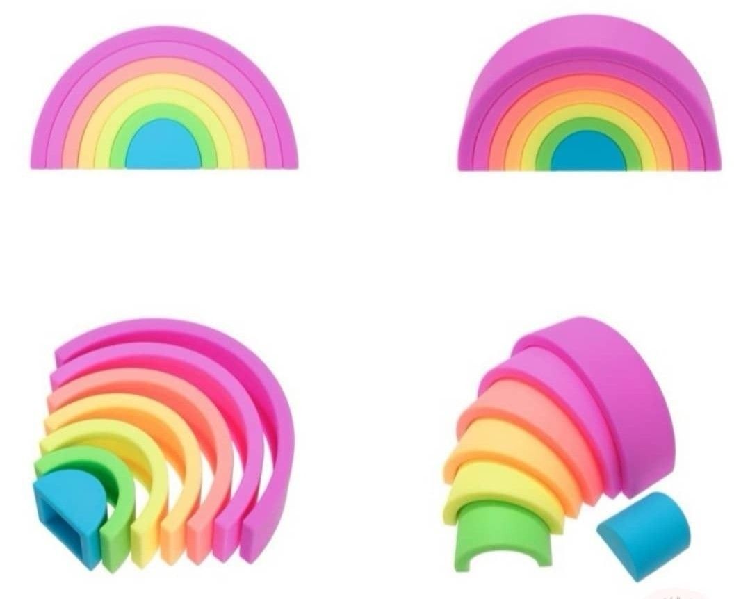Silicone Stacking Shapes, Babies & Kids, Infant Playtime on Carousell