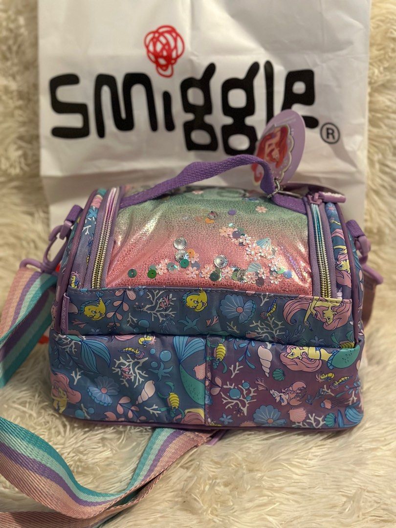 Smiggle Little Mermaid Lunch Bag, Babies & Kids, Babies & Kids Fashion ...