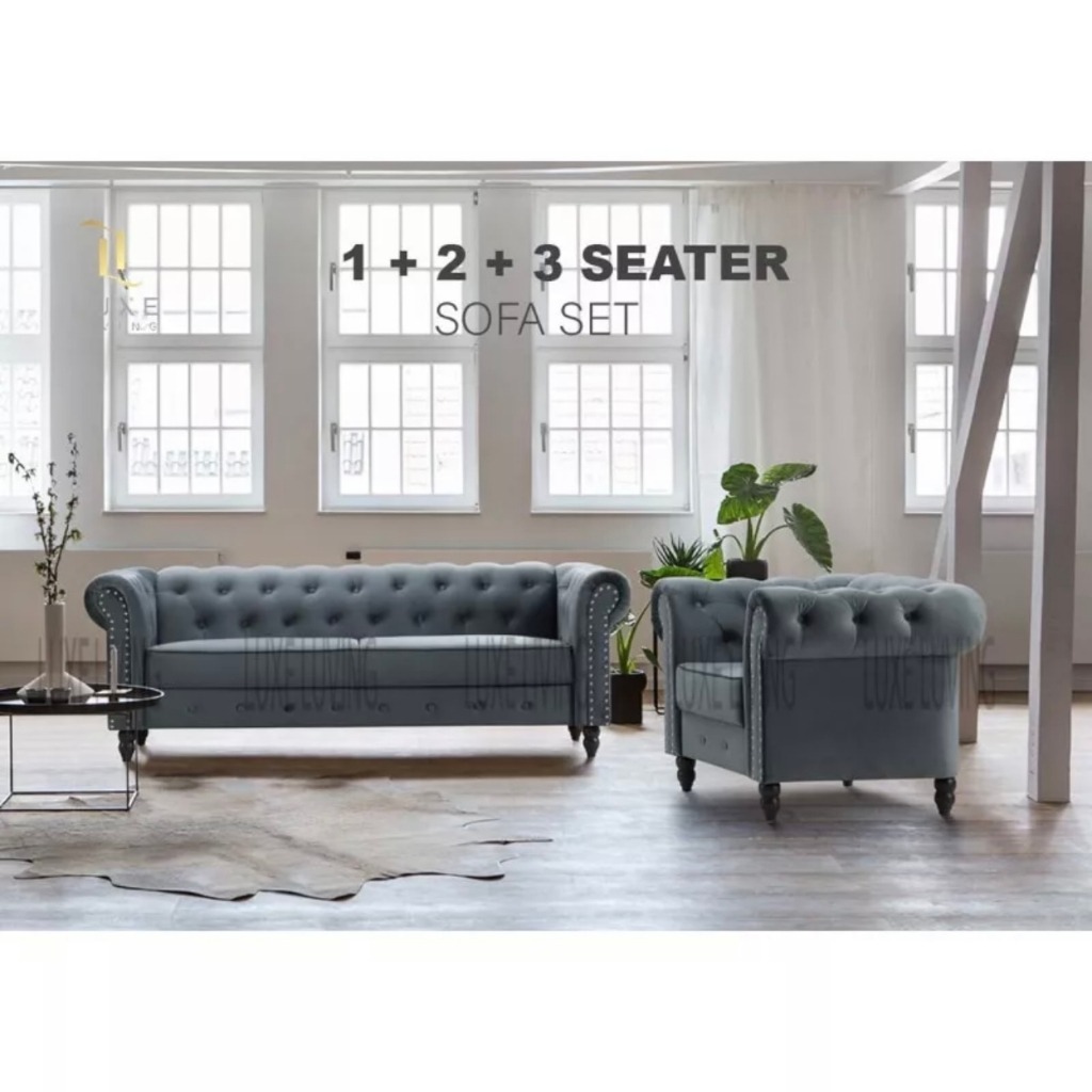 Sophia Sofa Set 1/2/3 Seater, Furniture & Home Living, Furniture, Sofas ...
