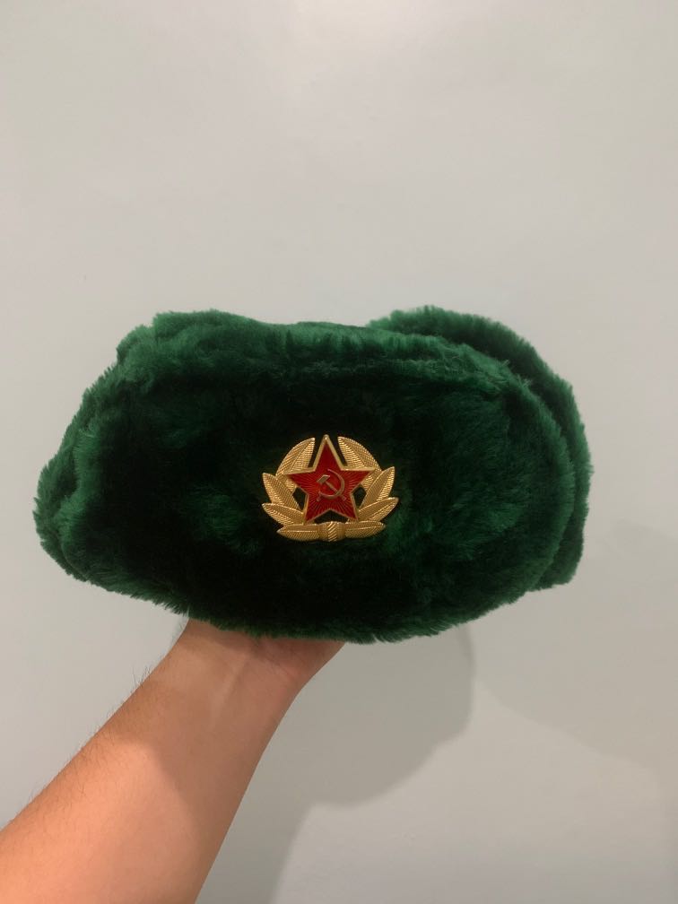Soviet Russian Ushanka / Topi Bulu Rusia, Fesyen Pria, Aksesoris, Topi ...