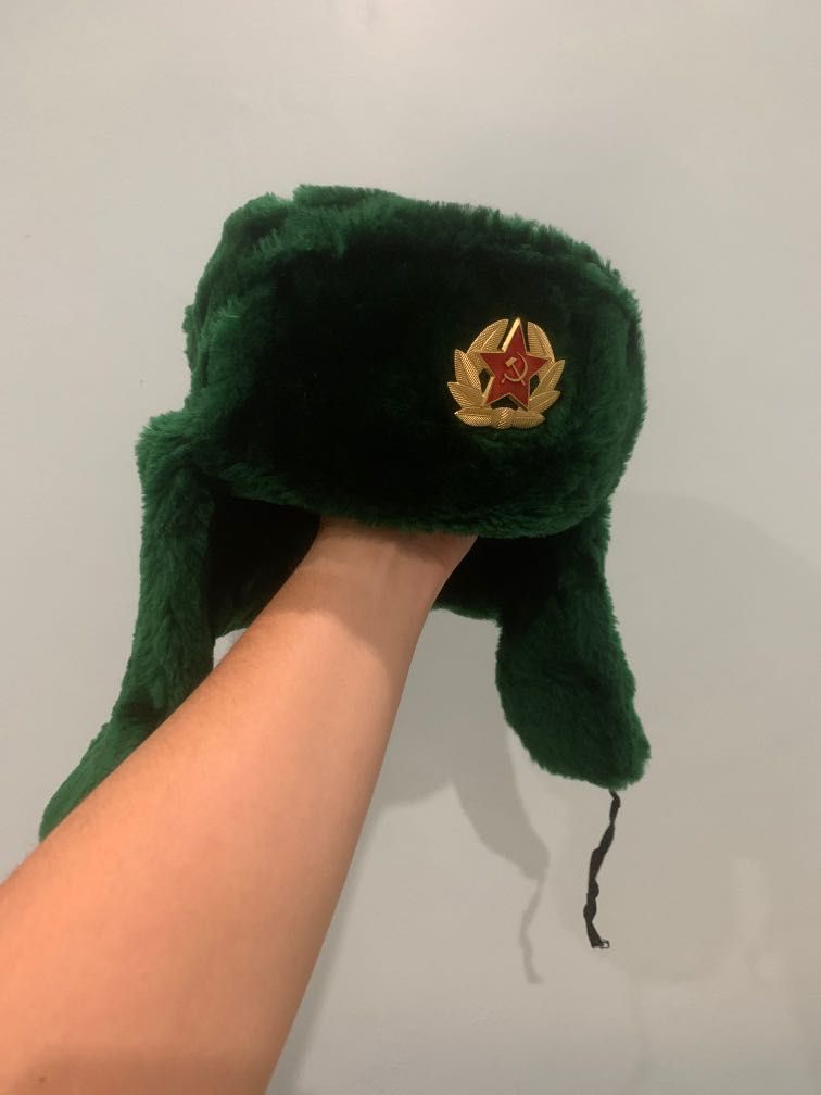 Soviet Russian Ushanka / Topi Bulu Rusia, Fesyen Pria, Aksesoris, Topi ...