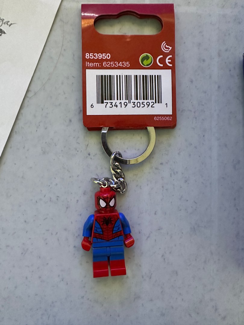 Spider-Man Lego keychain, Hobbies & Toys, Toys & Games on Carousell