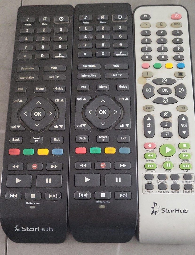 StarHub remote control (3 units and $2 per unit), TV & Home Appliances ...