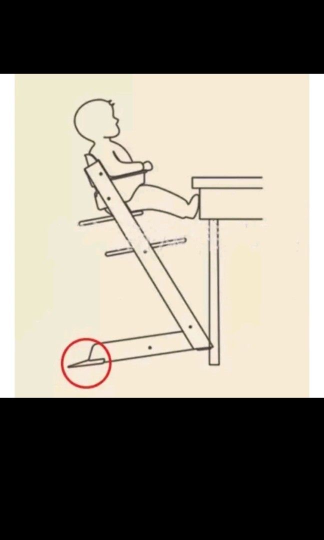 Stokke tripp trapp high chair glider extender, Babies & Kids, Baby ...