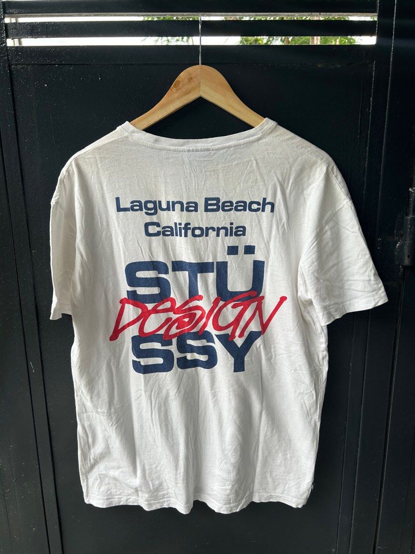 Stussy Design laguna beach, Men's Fashion, Tops & Sets, Tshirts & Polo Shirts on Carousell