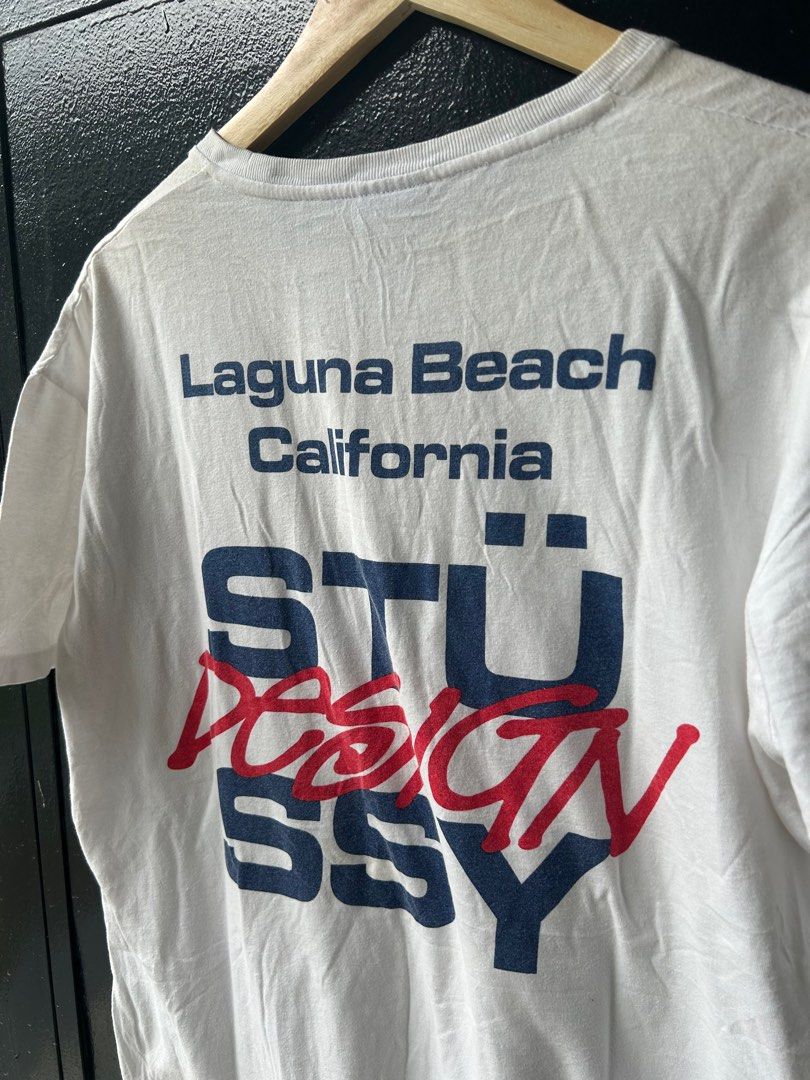 Stussy Design laguna beach, Men's Fashion, Tops & Sets, Tshirts & Polo Shirts on Carousell