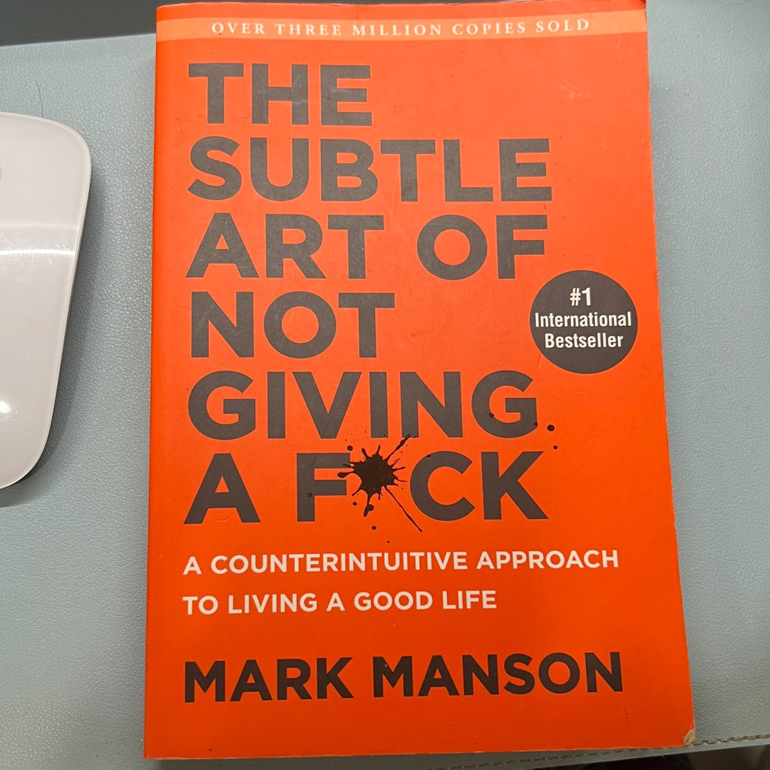 The Subtle Art of Not Giving a Fuck book by Mark Manson, Hobbies & Toys ...