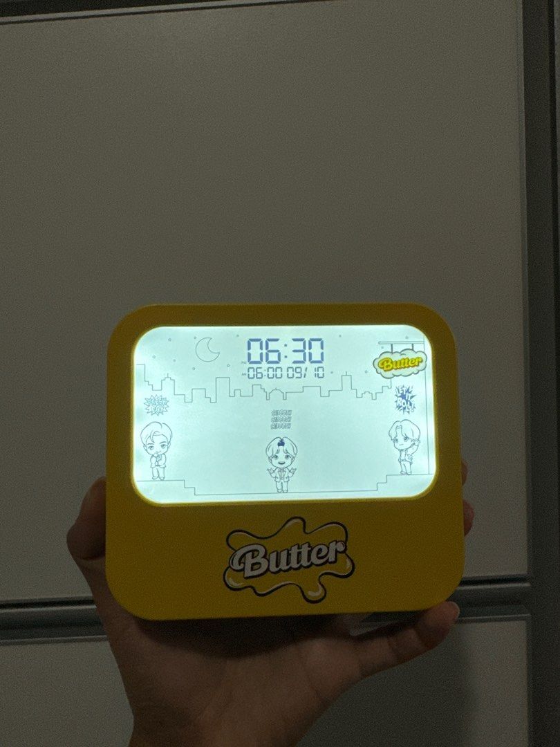 Tiny Tan BTS animation clock, Furniture & Home Living, Home Decor ...