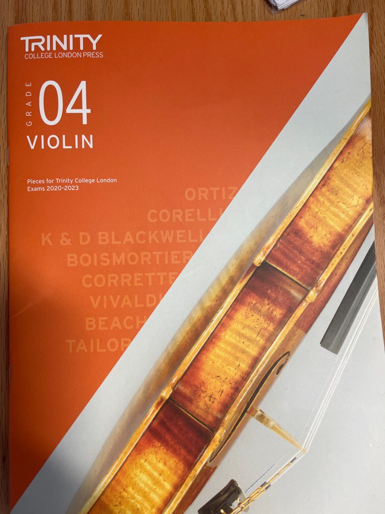 Trinity violin grade 4 2020-2023, Hobbies & Toys, Books & Magazines, Assessment Books on Carousell