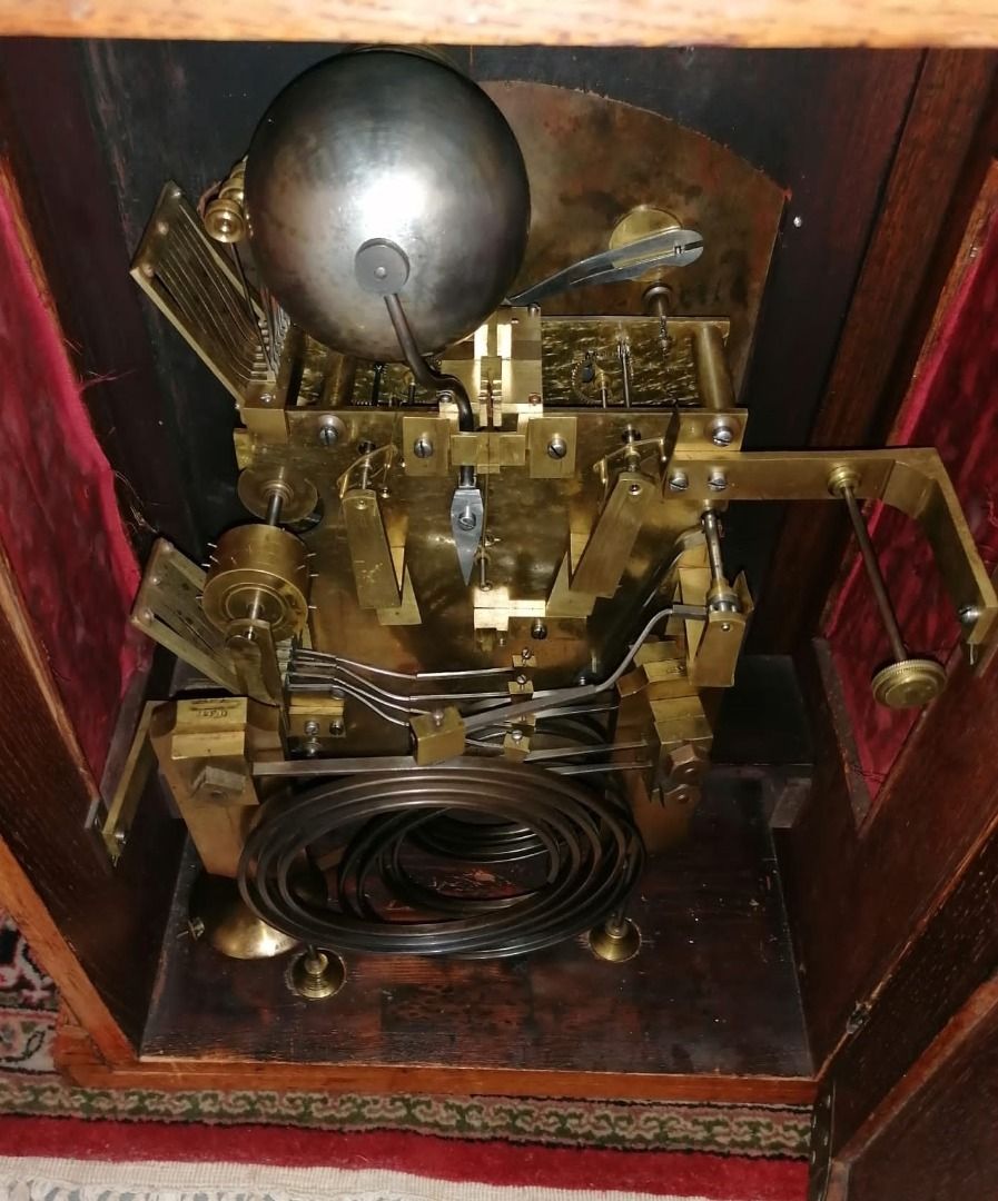 Triple Fusee Mantel Clock by Pearce & Sons, Hobbies & Toys, Memorabilia ...