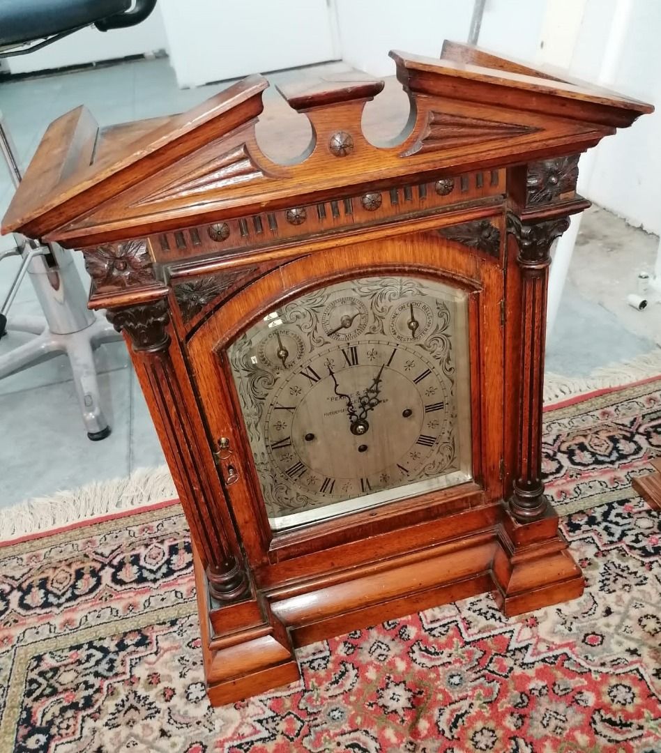 Triple Fusee Mantel Clock by Pearce & Sons, Hobbies & Toys, Memorabilia ...