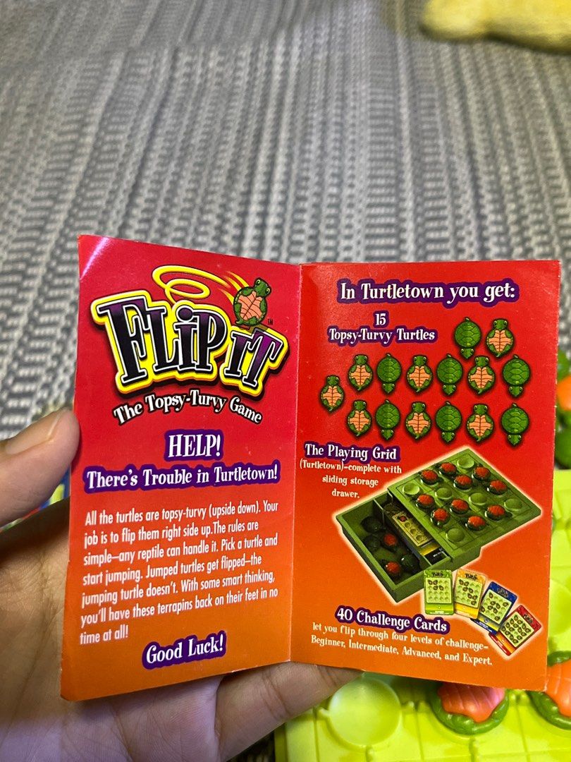 Turtle Flip It Brain Game, Hobbies & Toys, Toys & Games on Carousell