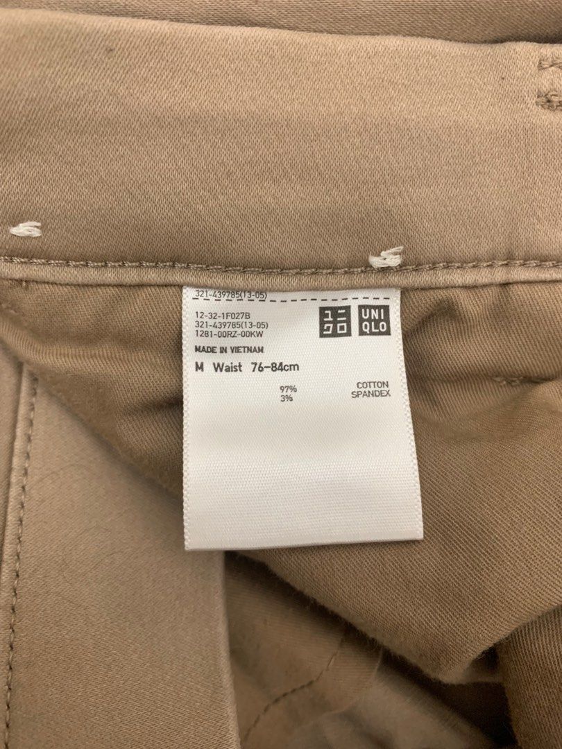 Uniqlo Beige Pants, Men's Fashion, Bottoms, Chinos on Carousell