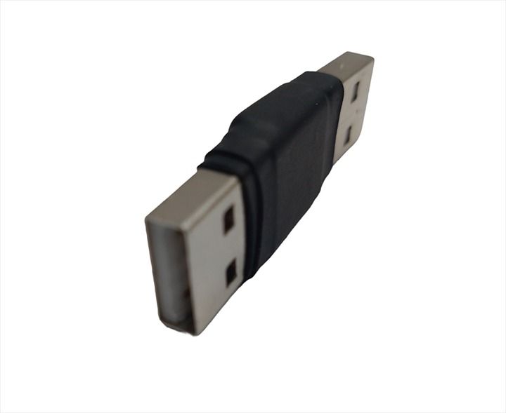 USB MALE to USB MALE TYPE A 2.0, ADAPTER COUPLER CONVERTER with DATA ...