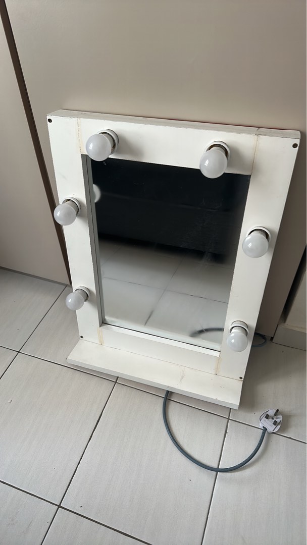 Vanity mirror small size, Furniture & Home Living, Lighting & Fans ...