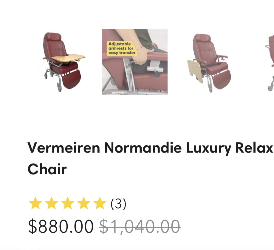 Vermeiren geriatric chair , Health & Nutrition, Assistive ...