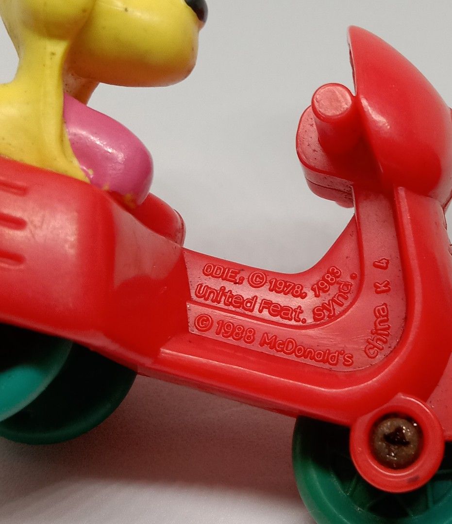 Vintage 1988 Garfield Odie Motorcycle Sidecar Mcdonalds, Hobbies & Toys ...