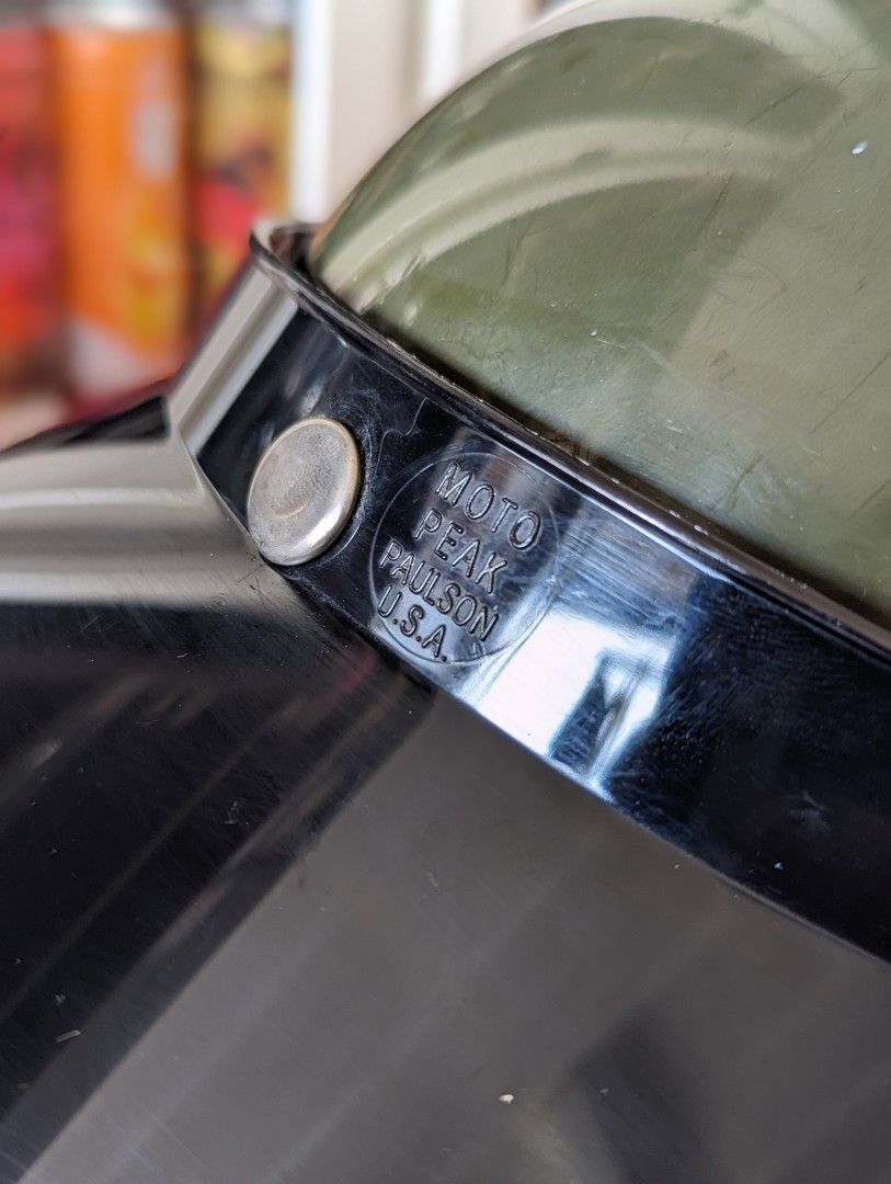 Vintage 80s Mah Sing Plastics Industries Helmet (MS), Motorbikes on ...