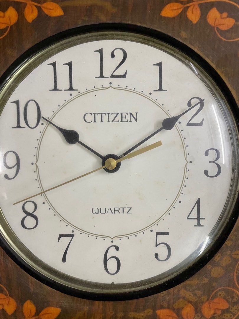 Vintage Citizen Japan Quartz Wall Clock Citizen Japan Movement 26x26cms ...