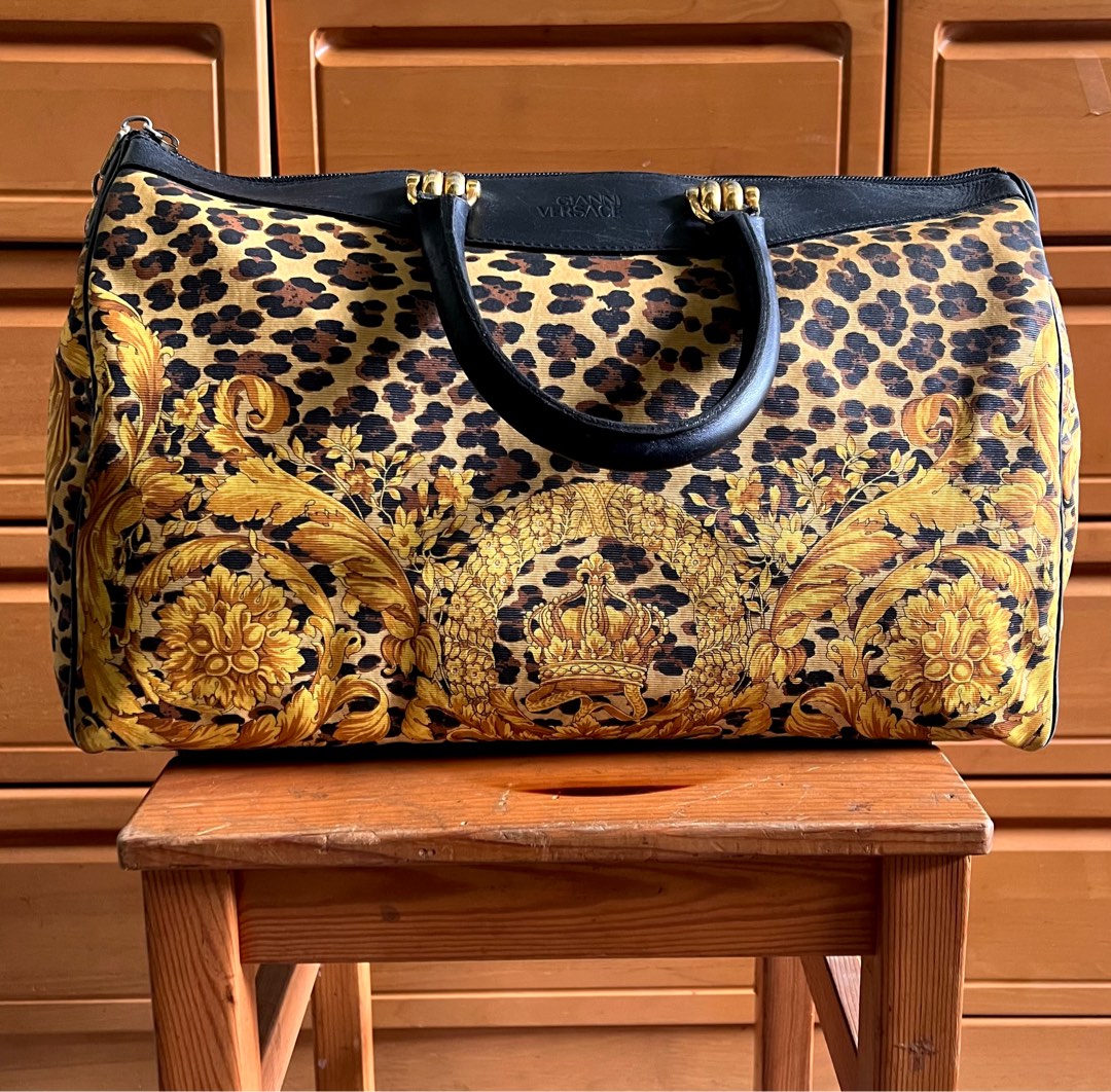 Vintage Gianni Versace Sunburst Boston Duffle Bag, Luxury, Bags ...