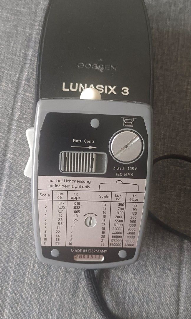 Vintage Gossen Lunasix 3 Light Exposure Meter Case, Photography, Photography Accessories, Other ...