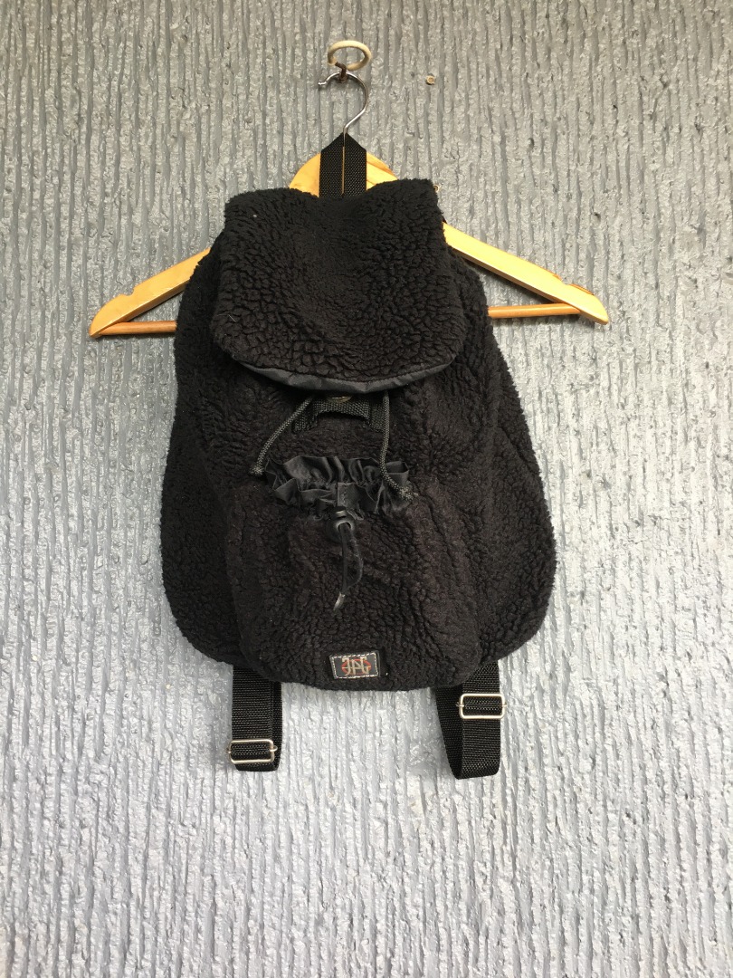 Vintage Jean Paul Gaultier Fleece Backpack, Men's Fashion, Bags, Backpacks on Carousell