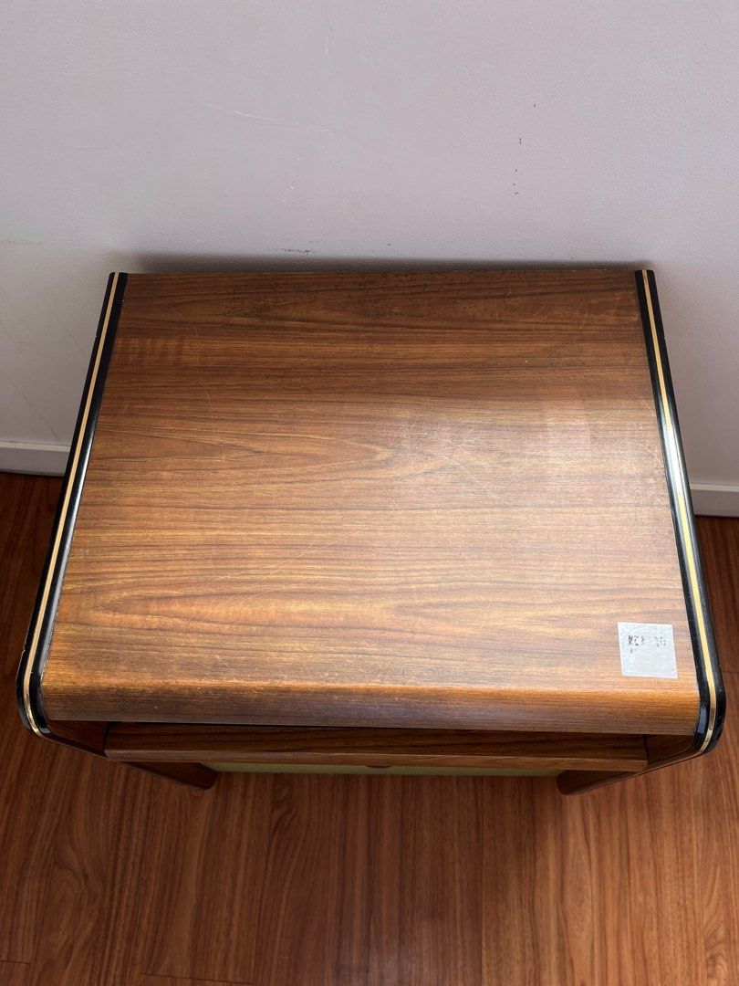 Vintage Side Table / Vinyl Console, Furniture & Home Living, Furniture ...