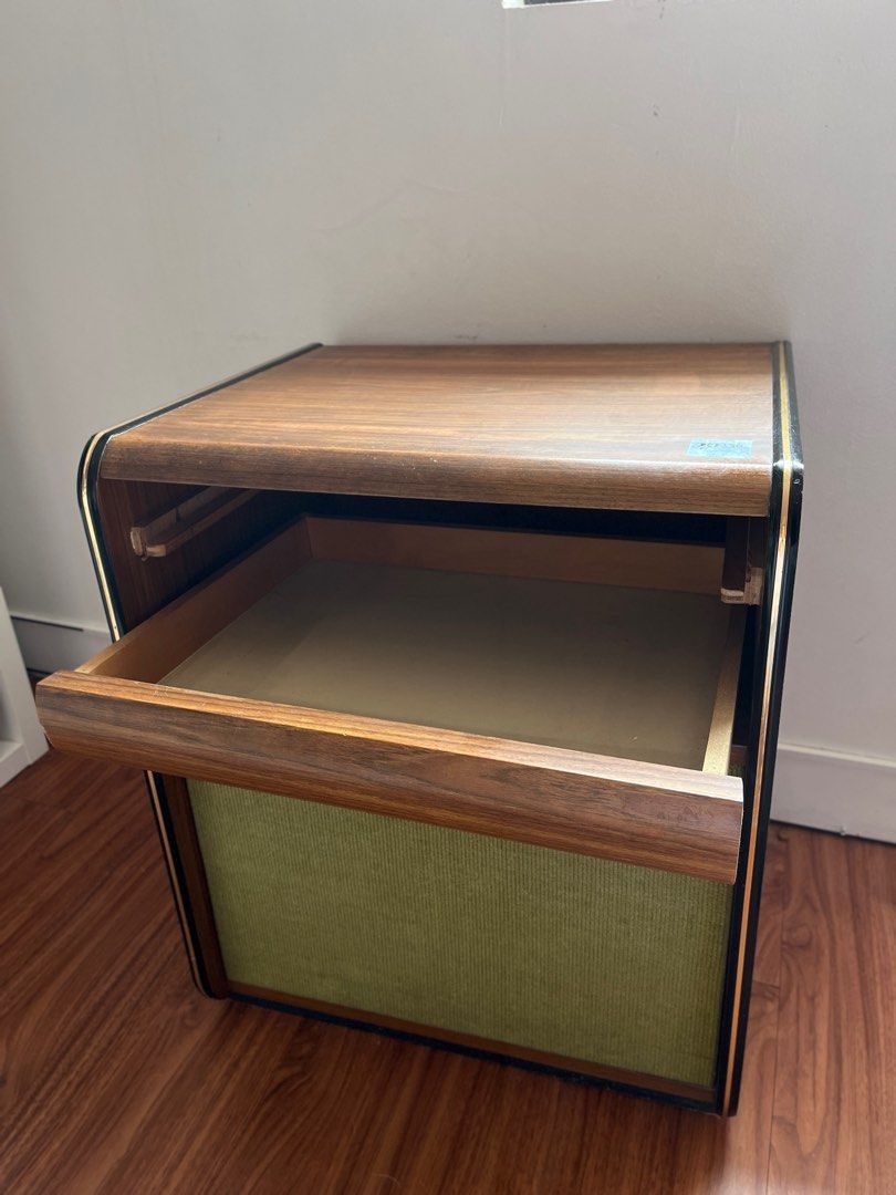 Vintage Side Table / Vinyl Console, Furniture & Home Living, Furniture ...