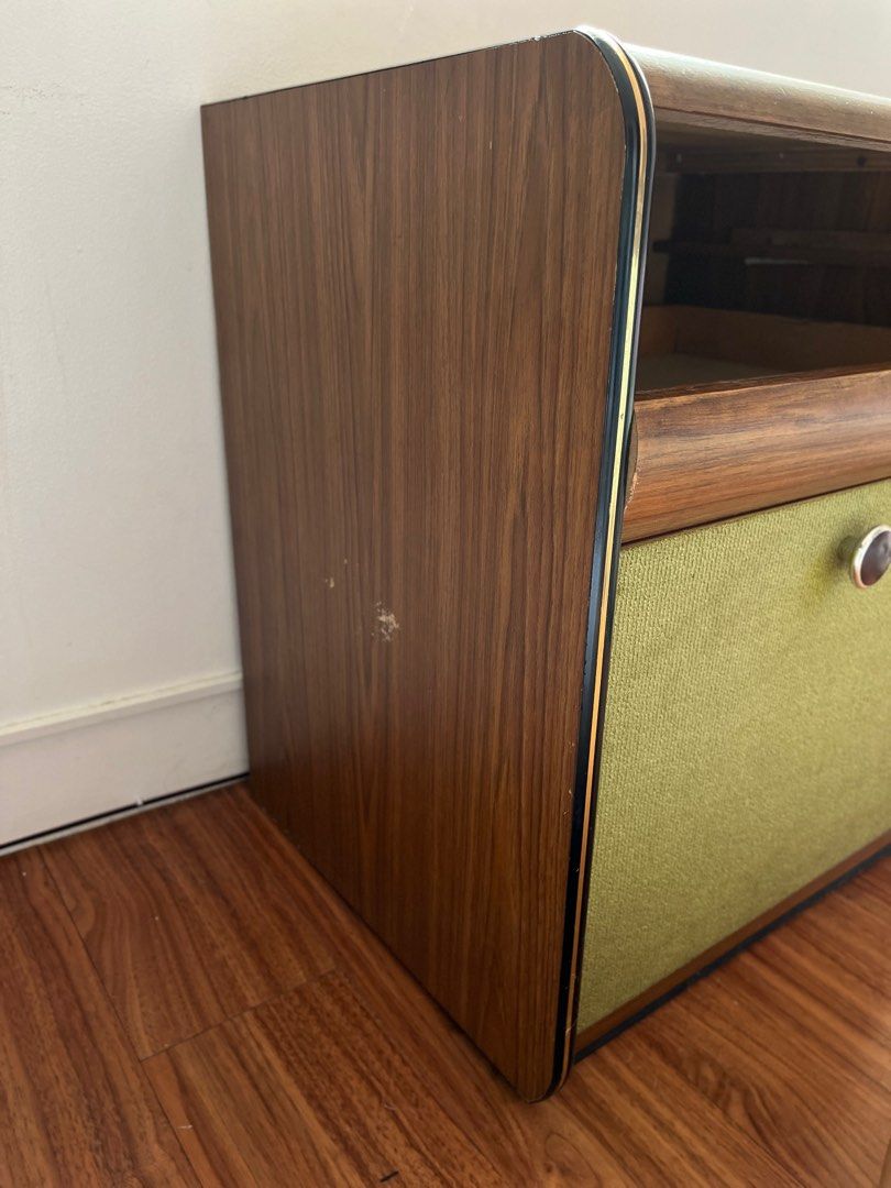 Vintage Side Table / Vinyl Console, Furniture & Home Living, Furniture ...