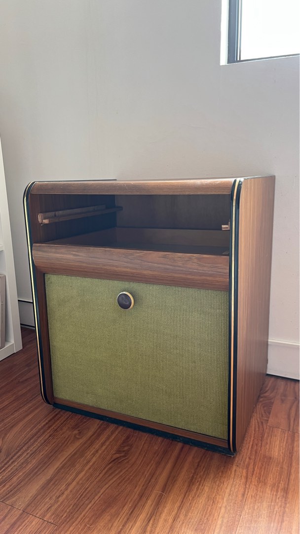 Vintage Side Table / Vinyl Console, Furniture & Home Living, Furniture ...