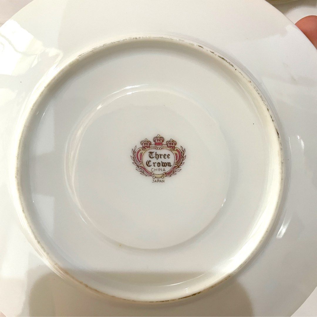 Vintage Three Crown (China) Japan Tea cups and Plates, Hobbies & Toys ...
